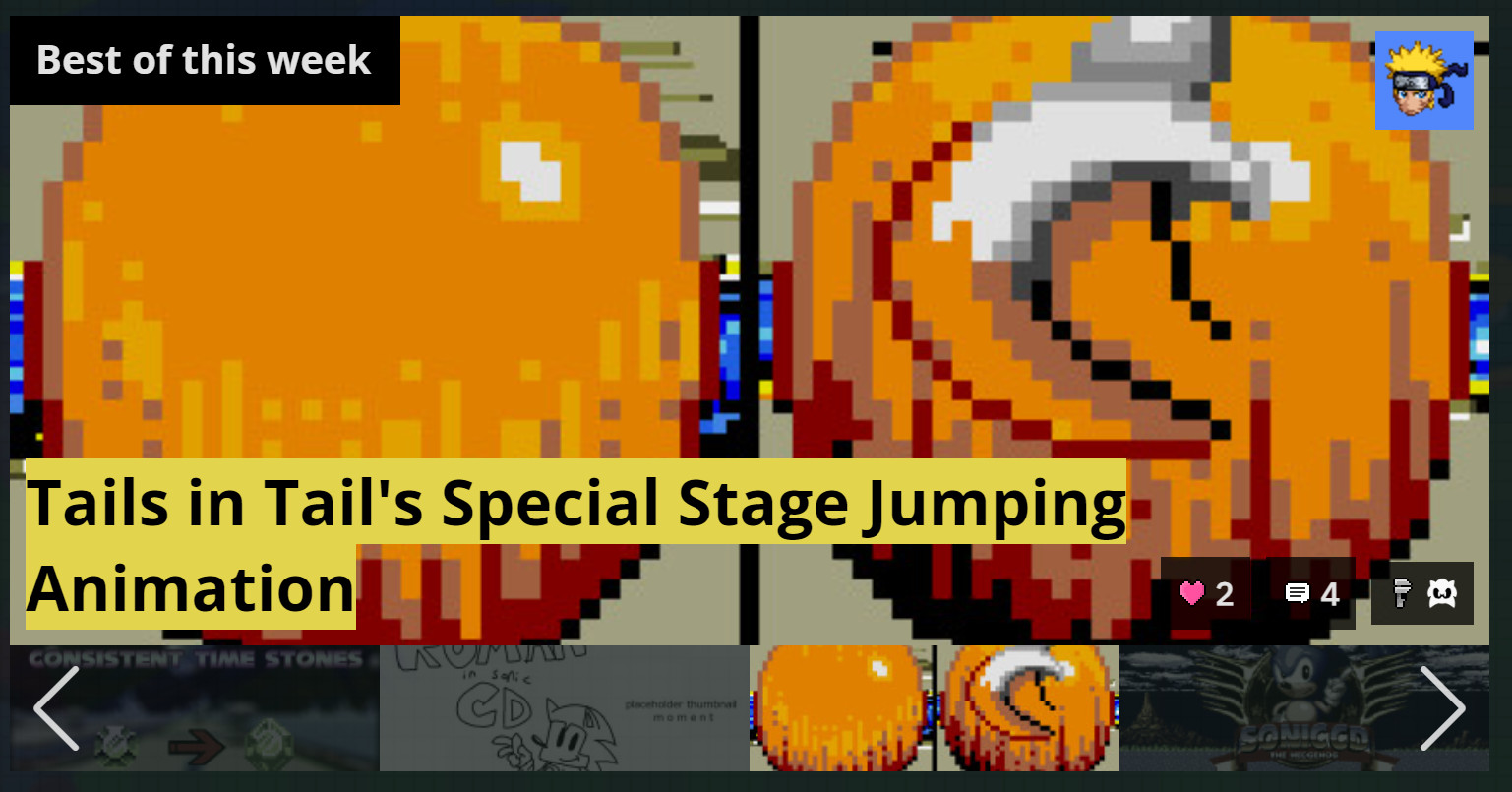 Tails in Tail's Special Stage Jumping Animation Mod for Sonic CD (2011 ...