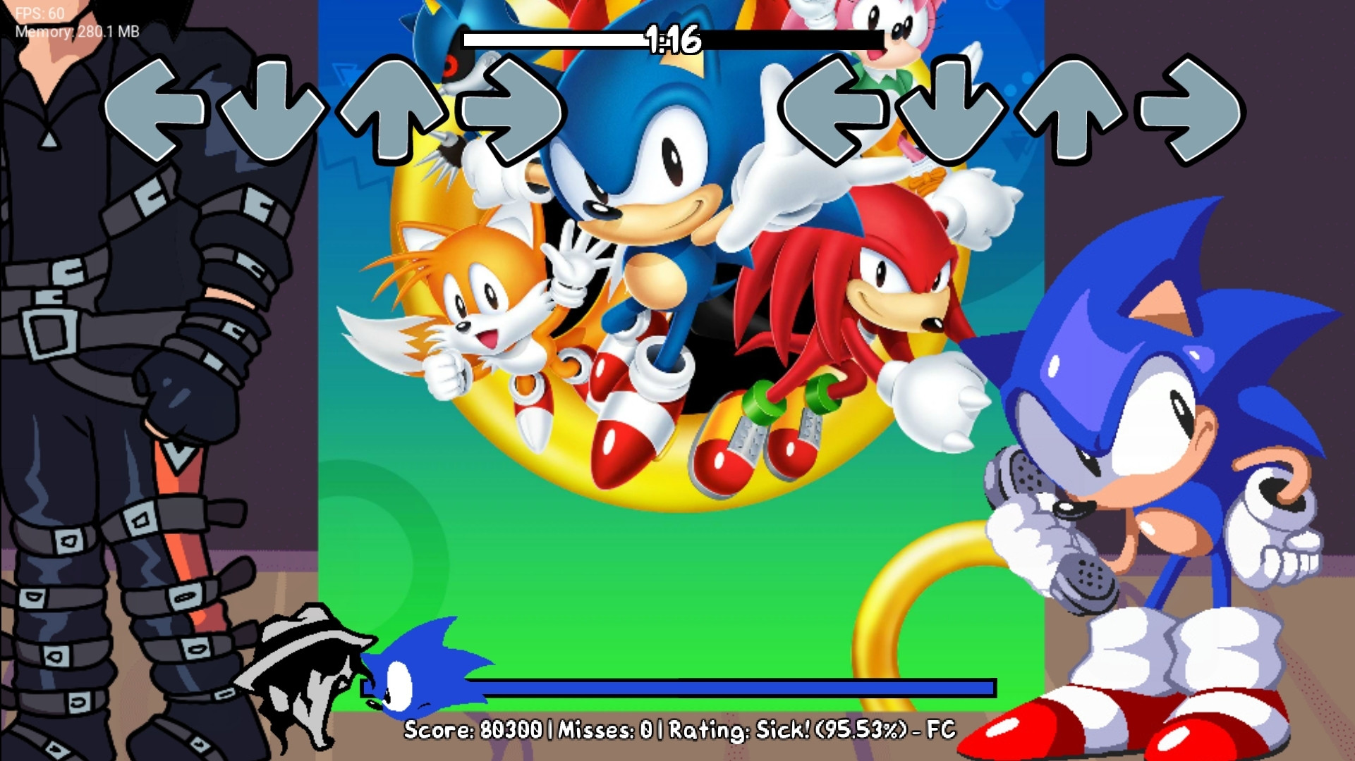 Official Sonic & Knuckles Sprites from Lock On Mod for Friday Night ...