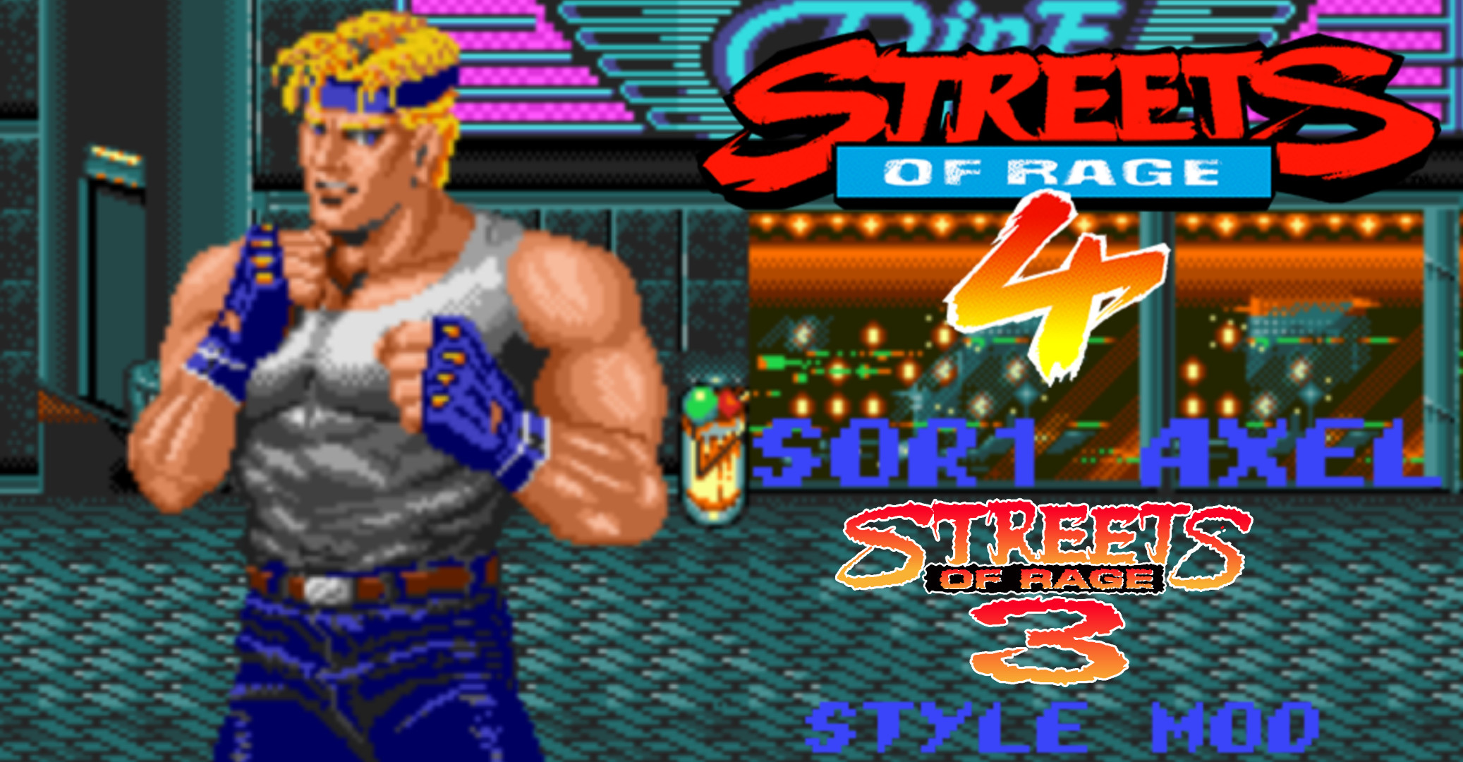 SOR 1 Axel in SOR 3 Style Mod for Streets of Rage 4 | SOR4 Mods