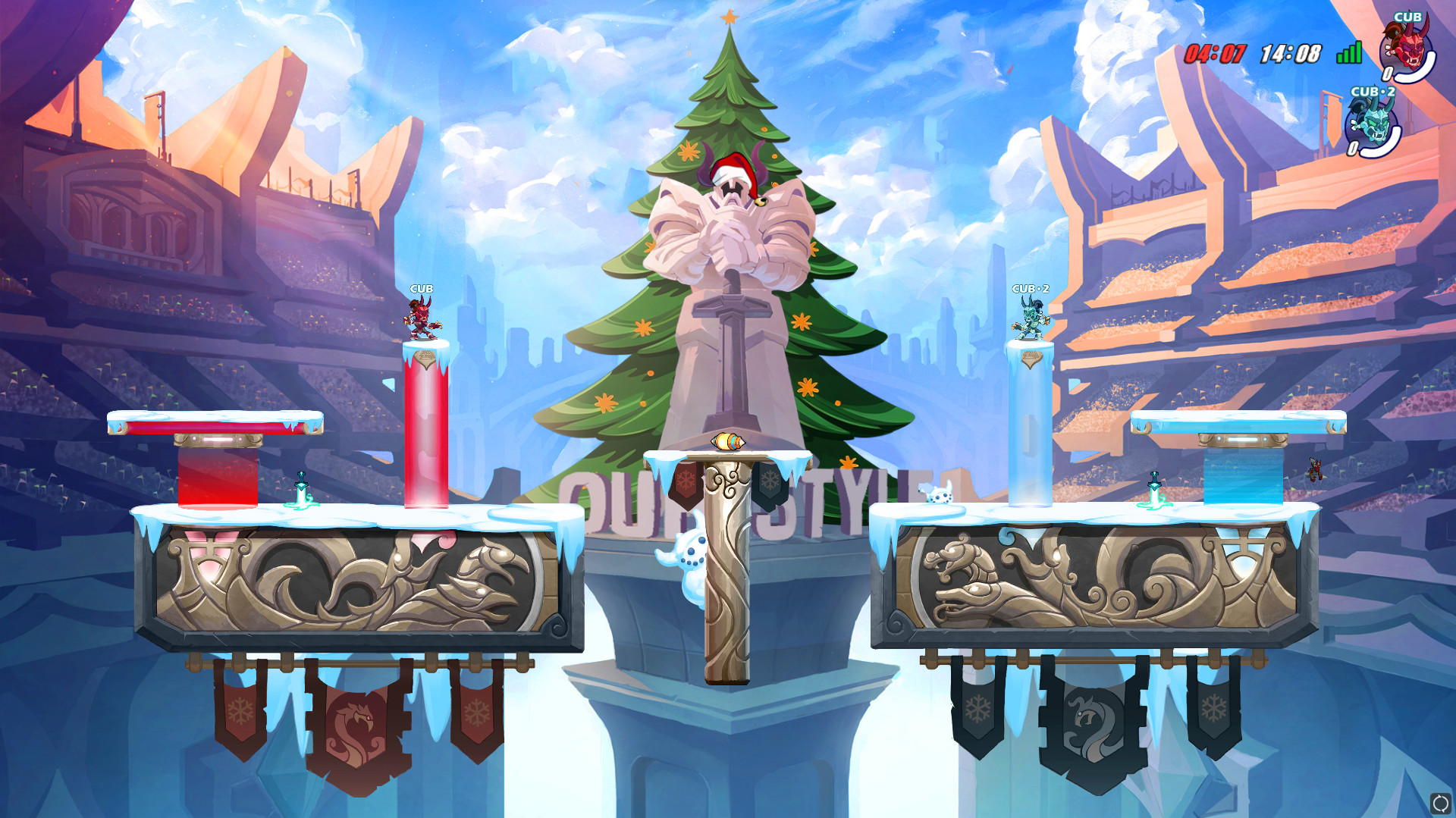 Winter Brawlball map Mod for Brawlhalla | BHalla Mods