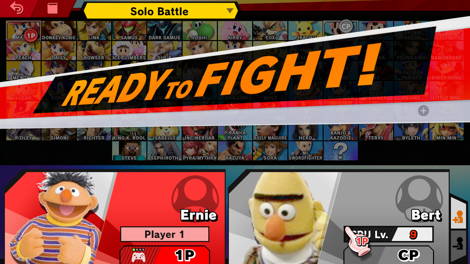Ernie And Bert Mod for Super Smash Bros. Ultimate | SSBU Mods