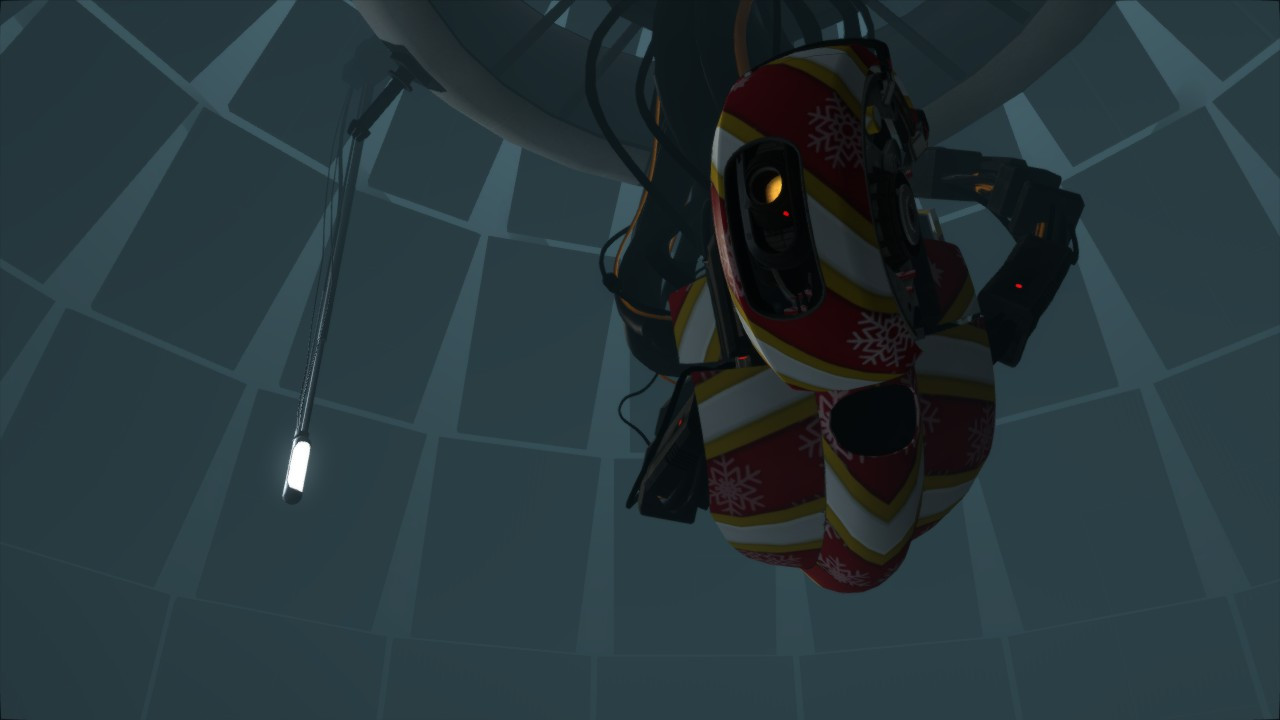 Christmas Gift Wrapping Paper GLaDOS Mod for Portal 2 | P2 Mods