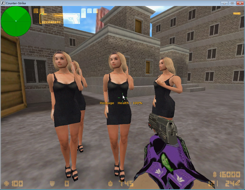 A sexy beauty hostage model Mod for Counter-Strike 1.6 | CS1.6 Mods
