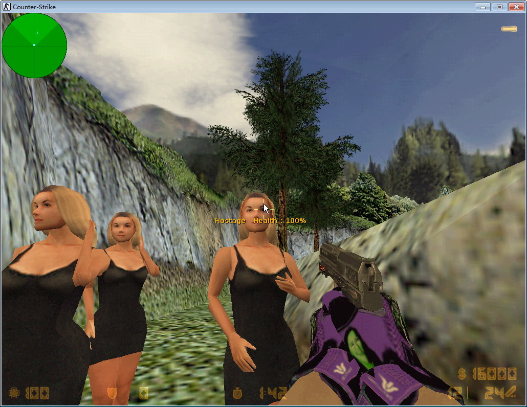 A sexy beauty hostage model Mod for Counter-Strike 1.6 | CS1.6 Mods