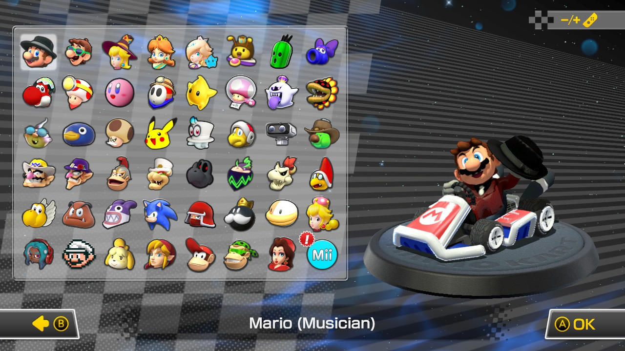 MKT Musician Mario UI Mod for Mario Kart 8 Deluxe | MK8D Mods