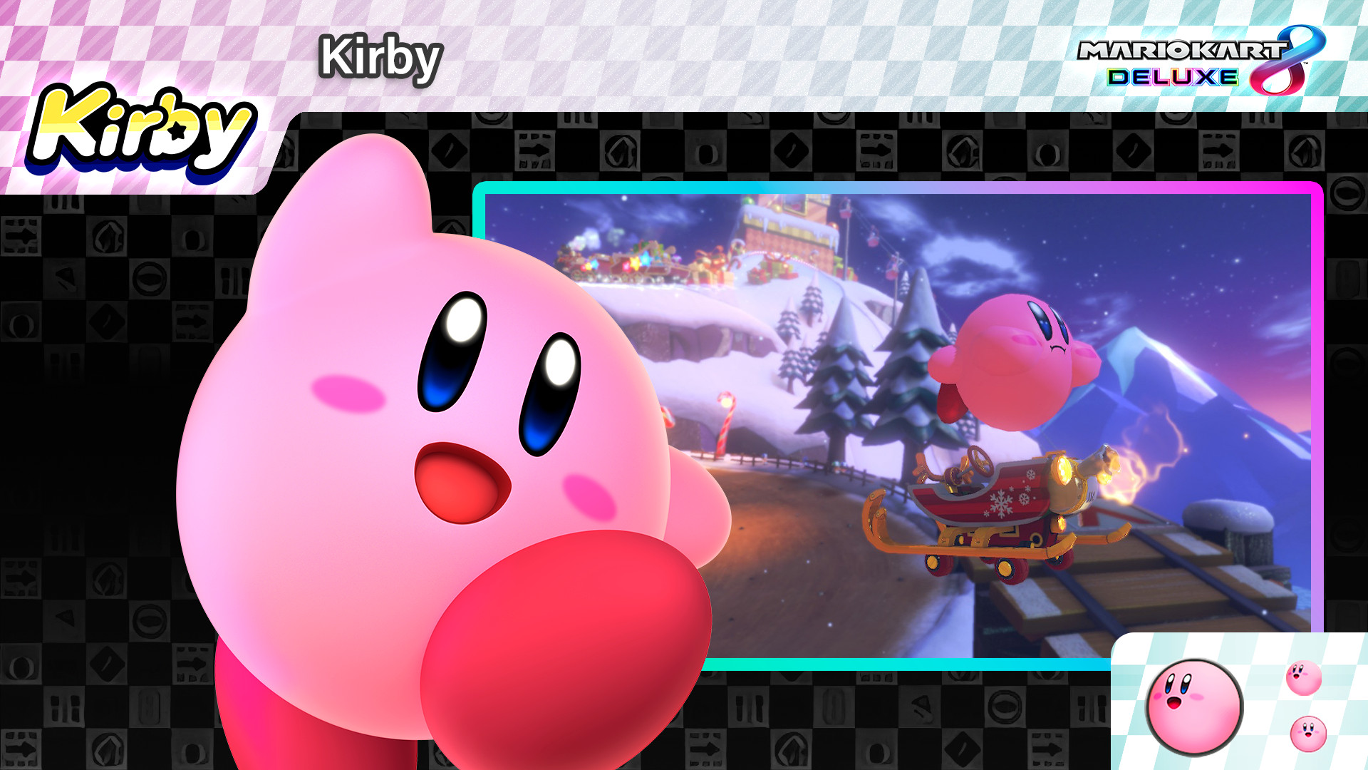 Kirby (With Custom Animations) Mod for Mario Kart 8 Deluxe | MK8D Mods