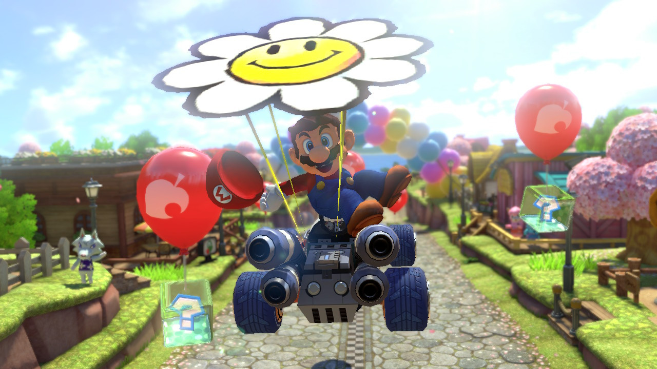 Smiley Flower Glider (With Texture Animation) Mod for Mario Kart 8 ...