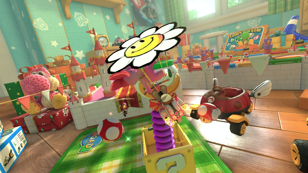 Smiley Flower Glider (With Texture Animation) Mod for Mario Kart 8 ...