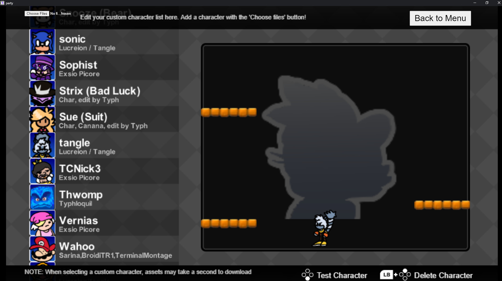 TANGLE best character Mod for Party Project | PProject Mods