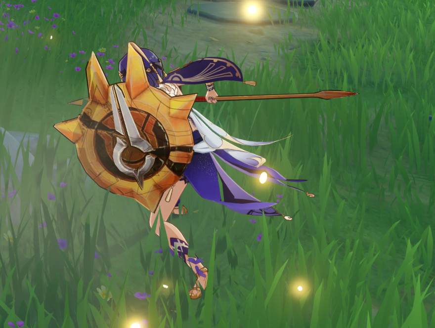 Pantheon Shield and Spear for Candace Mod for Genshin Impact | GI Mods