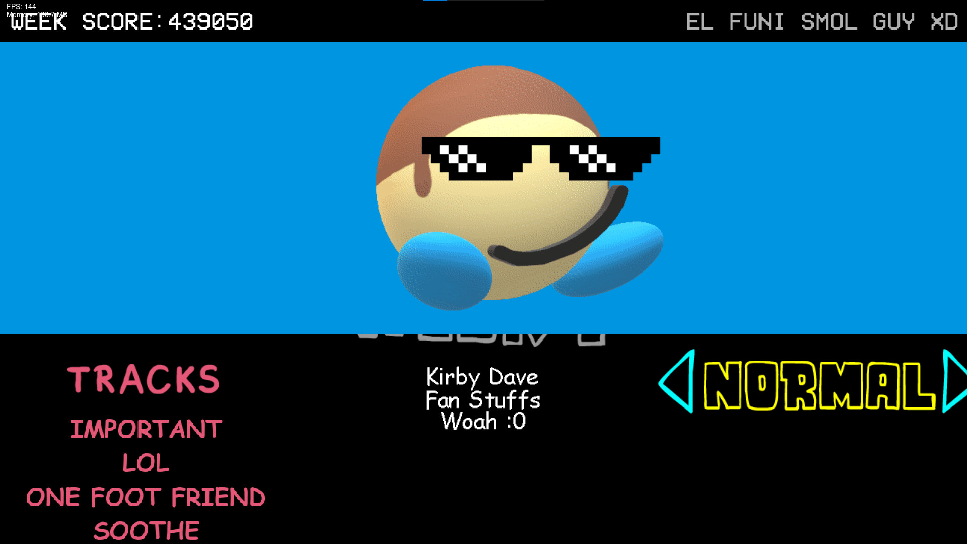 The Kirby Dave Fan Track Collection Mod for Friday Night Funkin' | FNF Mods