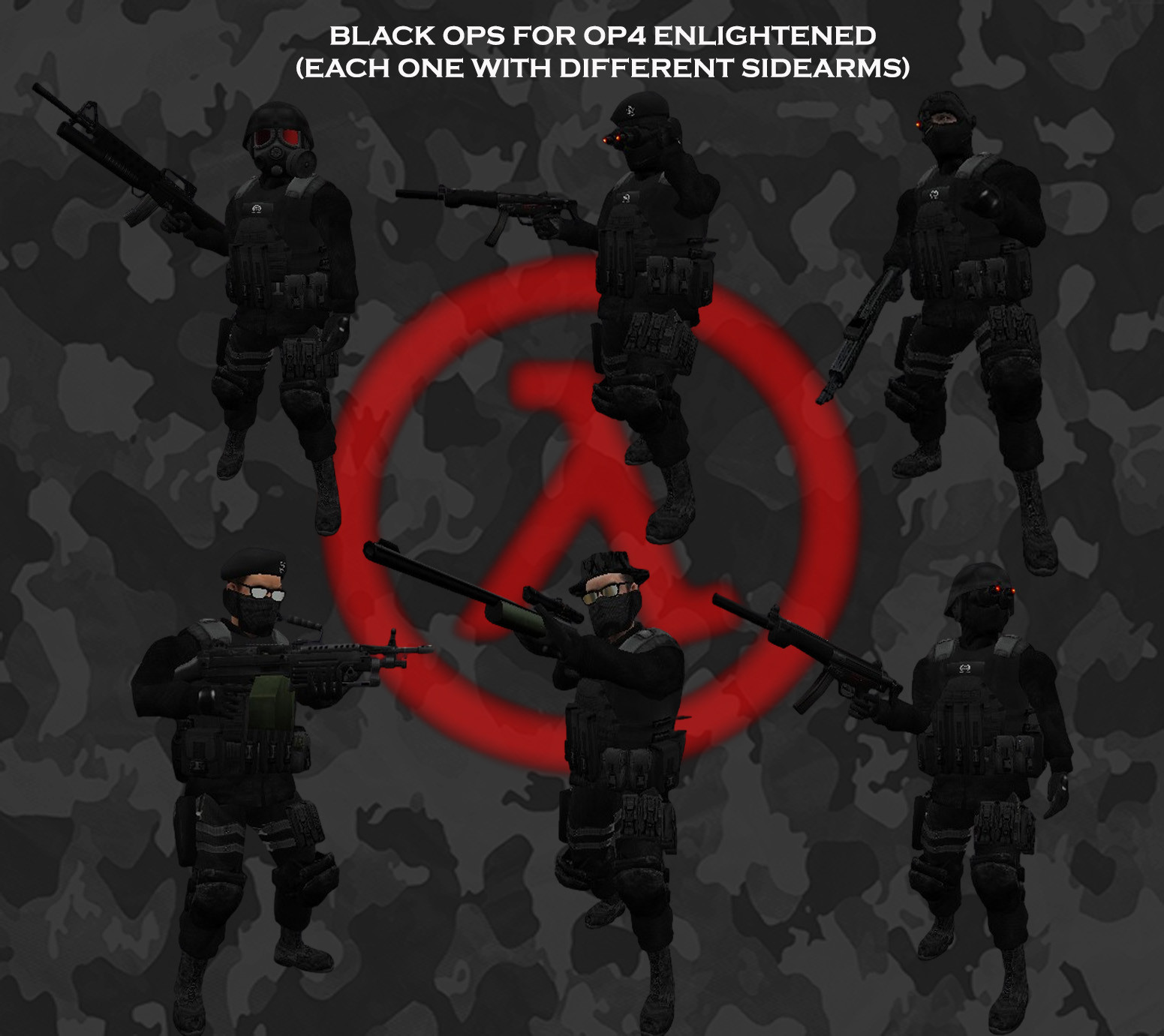 New male assassins Mod for Half-Life: Opposing Force | HL:OF Mods