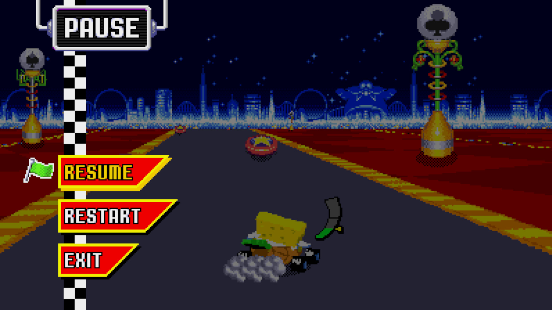 SpongeBob Drift 16-bit Mod for Sonic Drift 16-bit | SD16-bit Mods