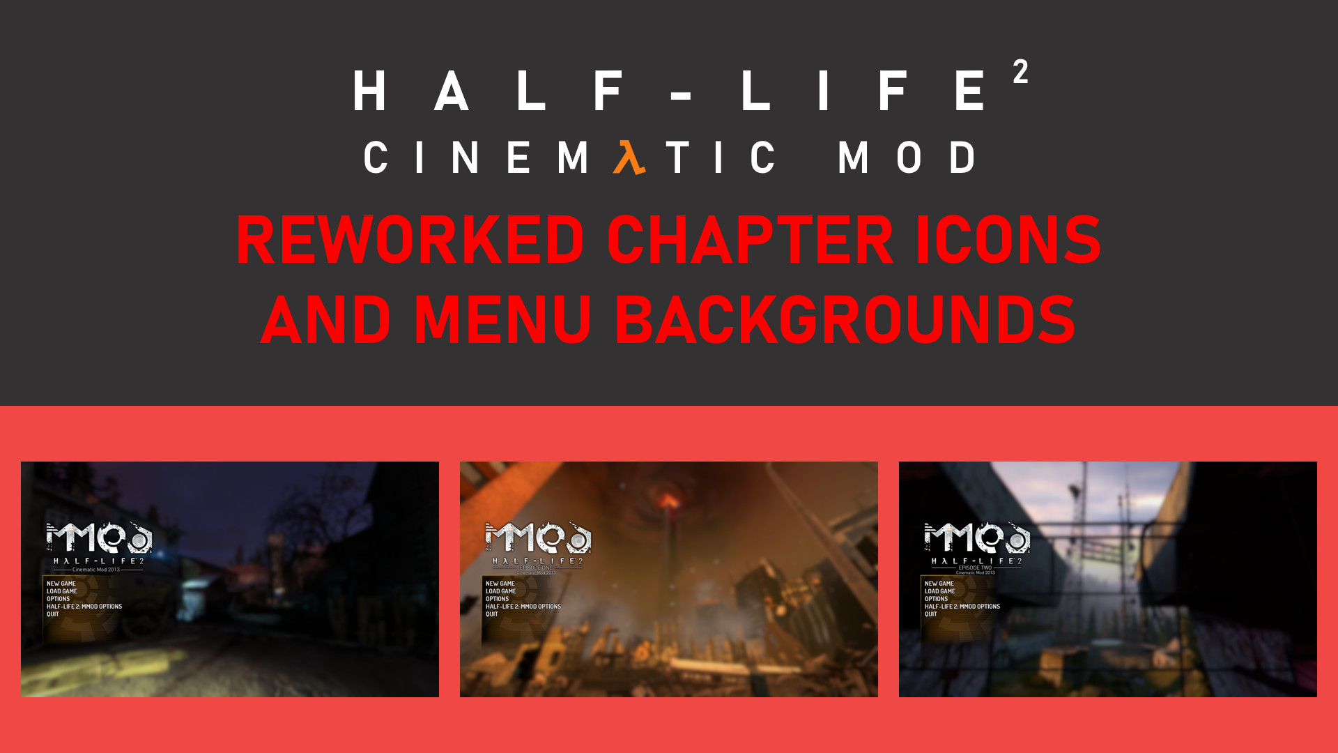 Cinematic Mod: Reworked Chapter Icons and Menus Mod for Half-Life 2 ...