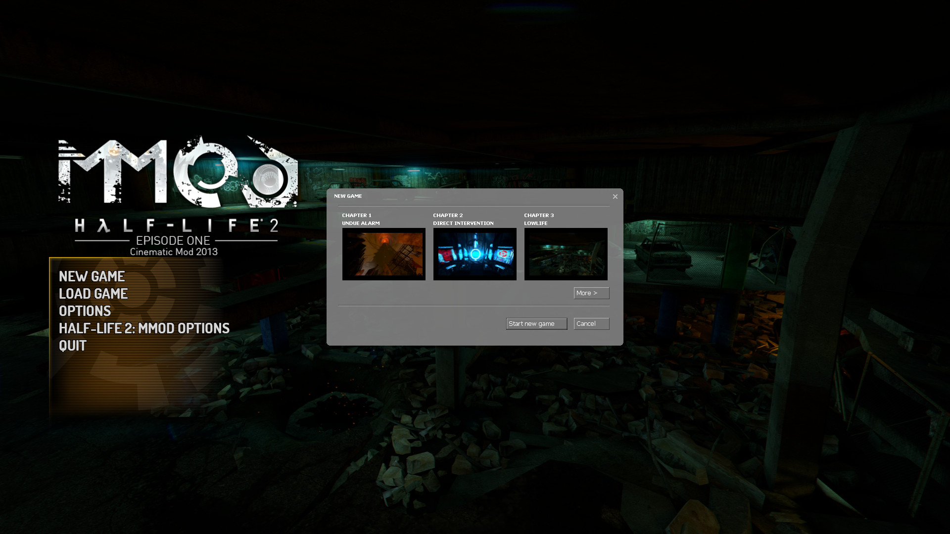 Cinematic Mod: Reworked Chapter Icons and Menus Mod for Half-Life 2 ...