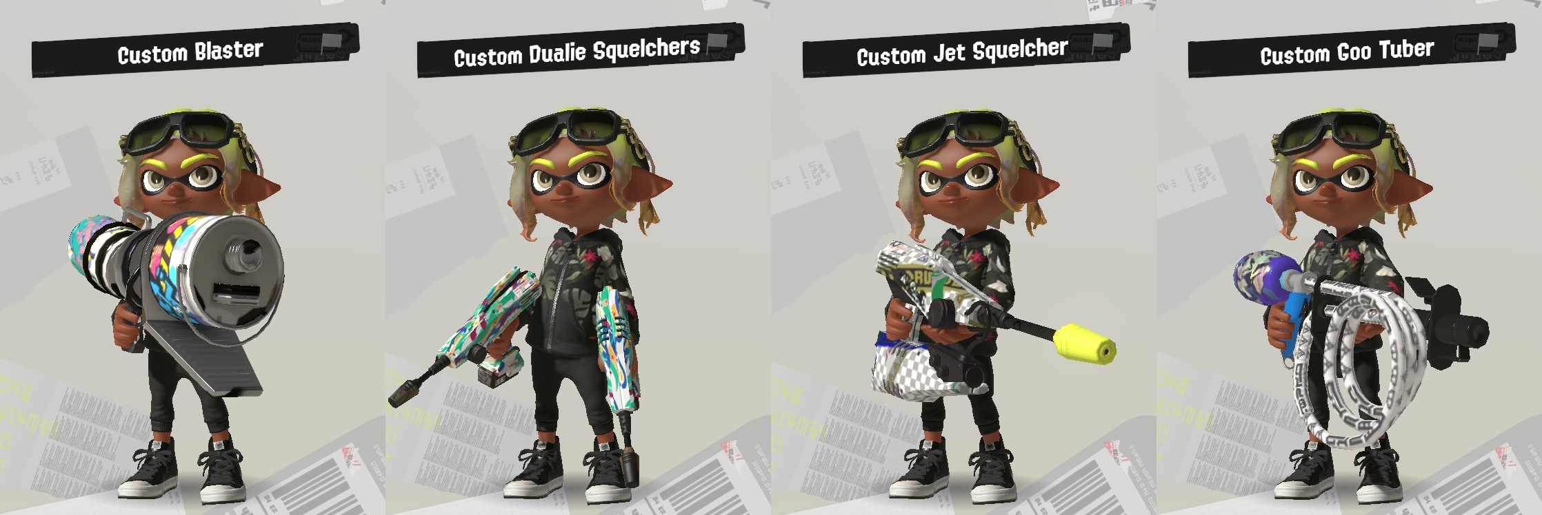 Stylized Custom Weapons Mod for Splatoon 3 | Splatoon 3 Mods