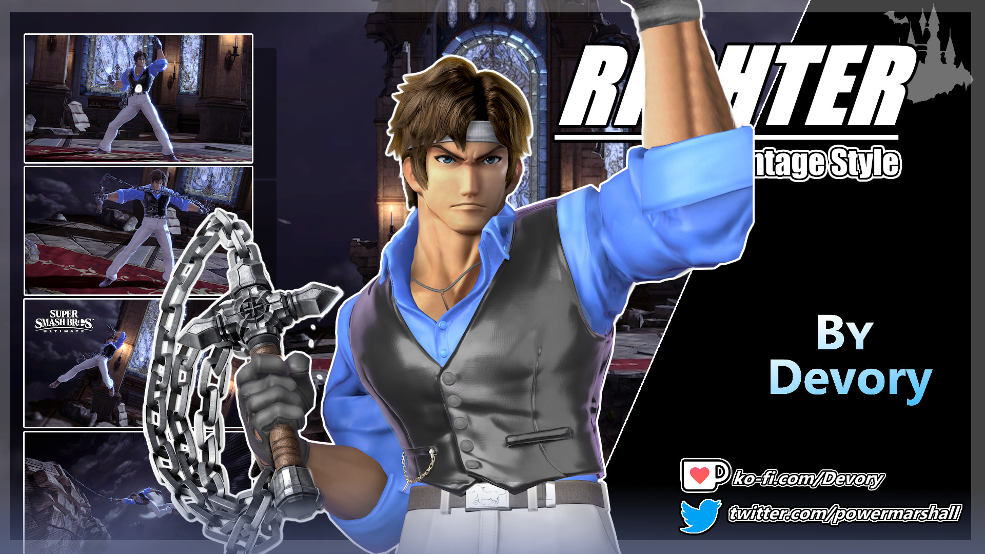 Vintage Style Richter Mod for Super Smash Bros. Ultimate | SSBU Mods