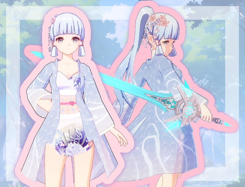 Ayaka as Sumizome Mod for Genshin Impact | GI Mods