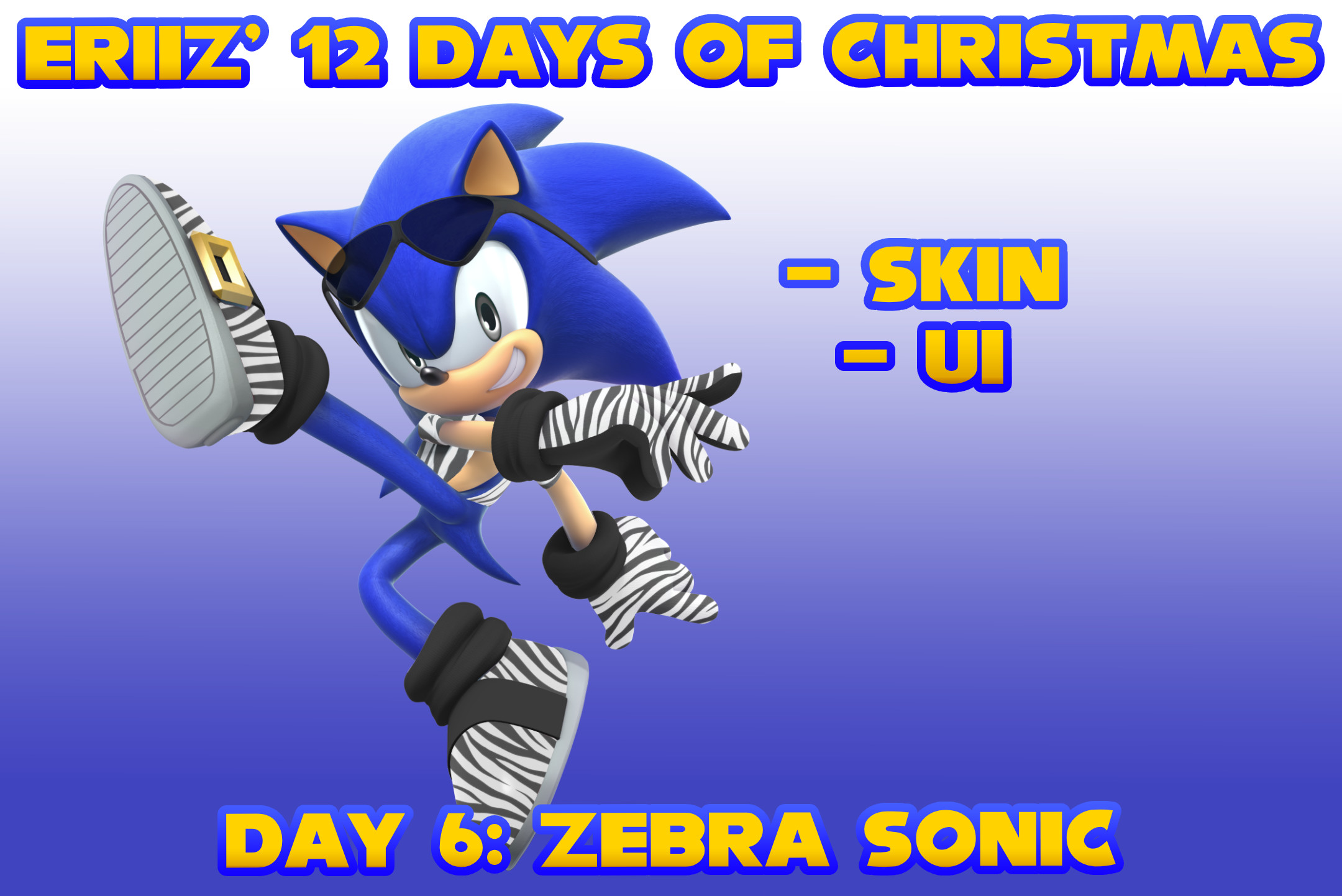 Zebra Sonic Mod for Super Smash Bros. Ultimate | SSBU Mods