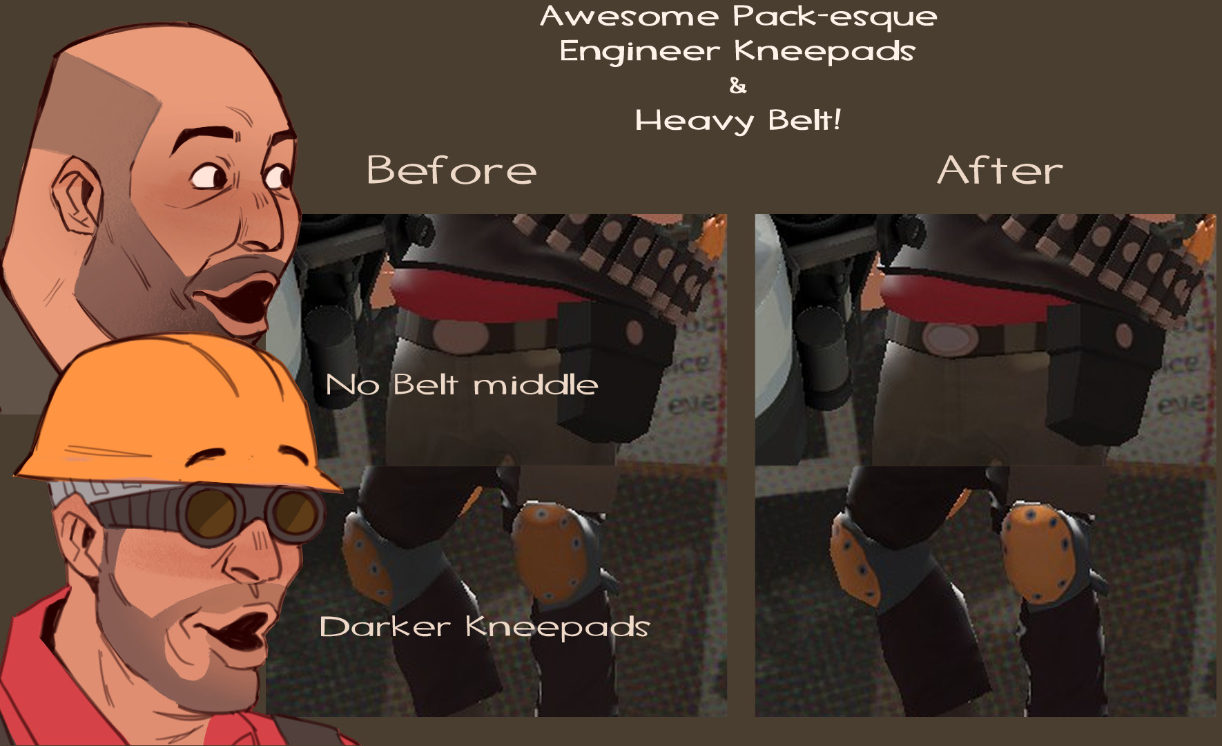 Awesome Pack-esque Heavy Belt and Engie Kneepads Mod for Team Fortress ...