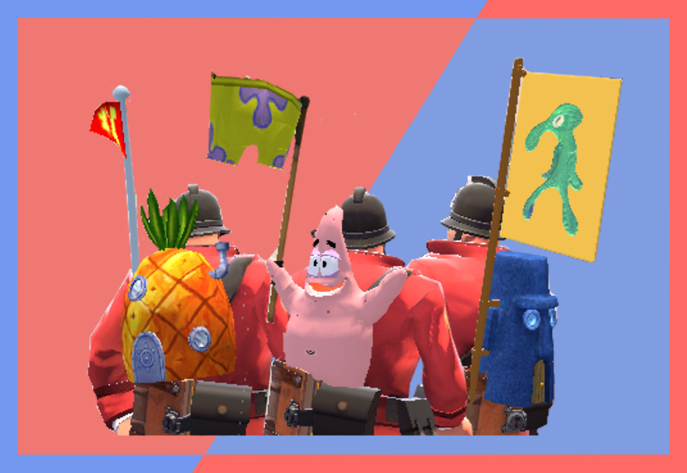 Spongebob Themed Banners Mod for Team Fortress 2 | TF2 Mods