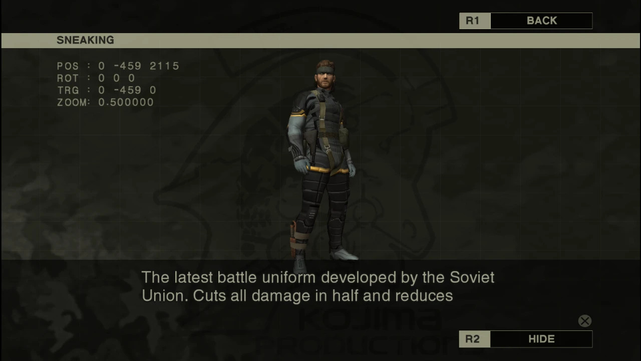 Portable Ops Sneaking Suit - MGS3 Mod for Metal Gear Solid: Master ...