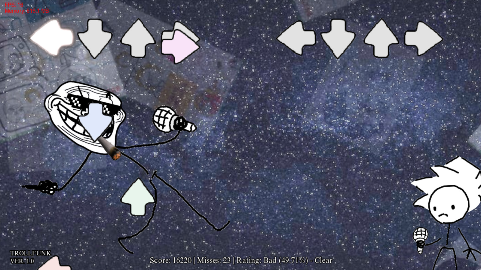 Trollfunk (Vs. Trollface V2 OUT) Mod for Friday Night Funkin' | FNF Mods