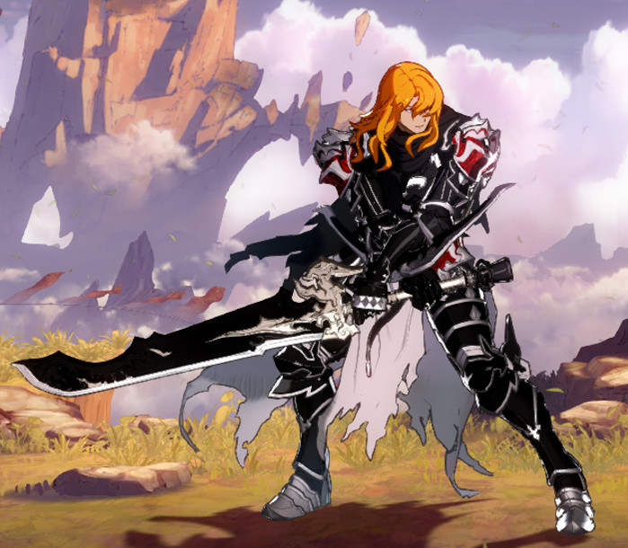 Siegfried as Kurosaki Ichigo + Zangetsu color Mod for Granblue Fantasy ...