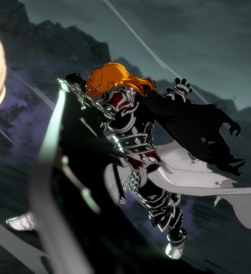 Siegfried as Kurosaki Ichigo + Zangetsu color Mod for Granblue Fantasy ...