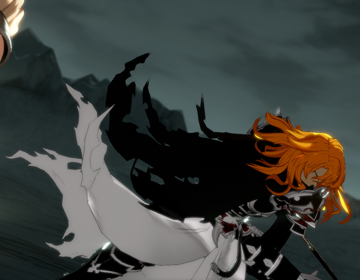 Siegfried as Kurosaki Ichigo + Zangetsu color Mod for Granblue Fantasy ...