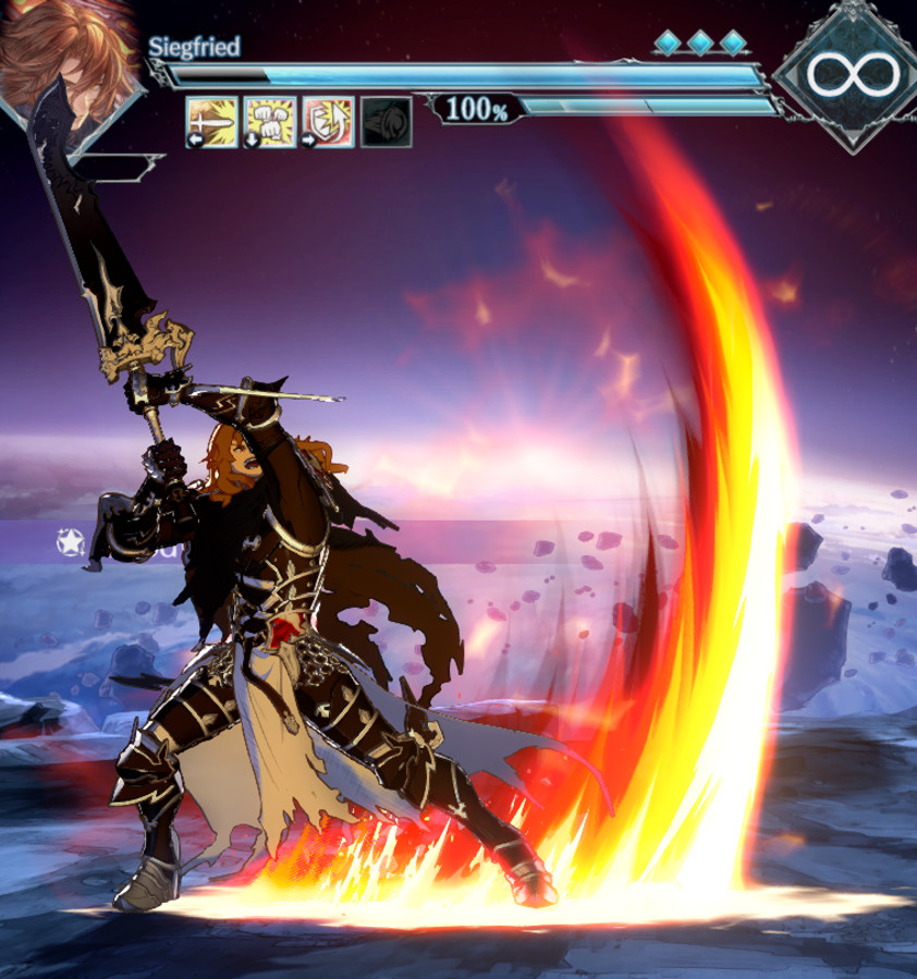 Siegfried as Kurosaki Ichigo + Zangetsu color Mod for Granblue Fantasy ...