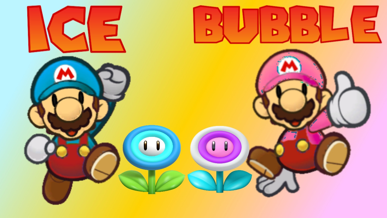 Ice and Bubble Mario Mod for Super Paper Mario | SPM Mods