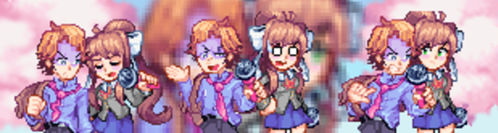 DUET CORRUPTION (Monika&Senpai) Mod for Friday Night Funkin' | FNF Mods