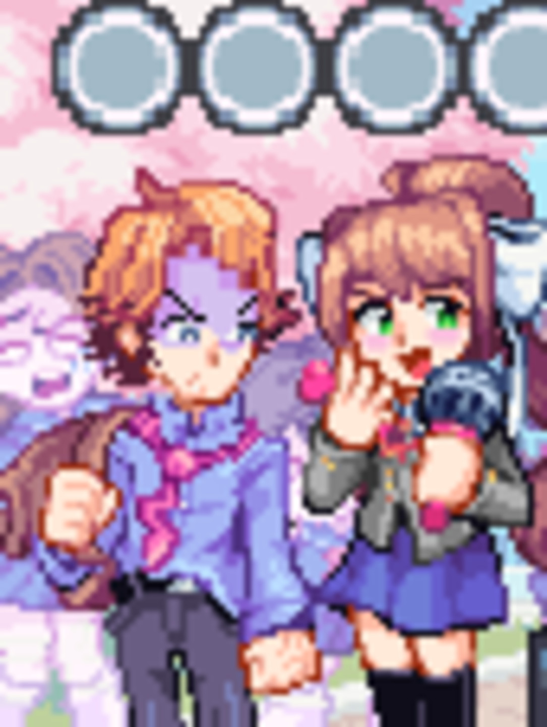 DUET CORRUPTION (Monika&Senpai) Mod for Friday Night Funkin' | FNF Mods