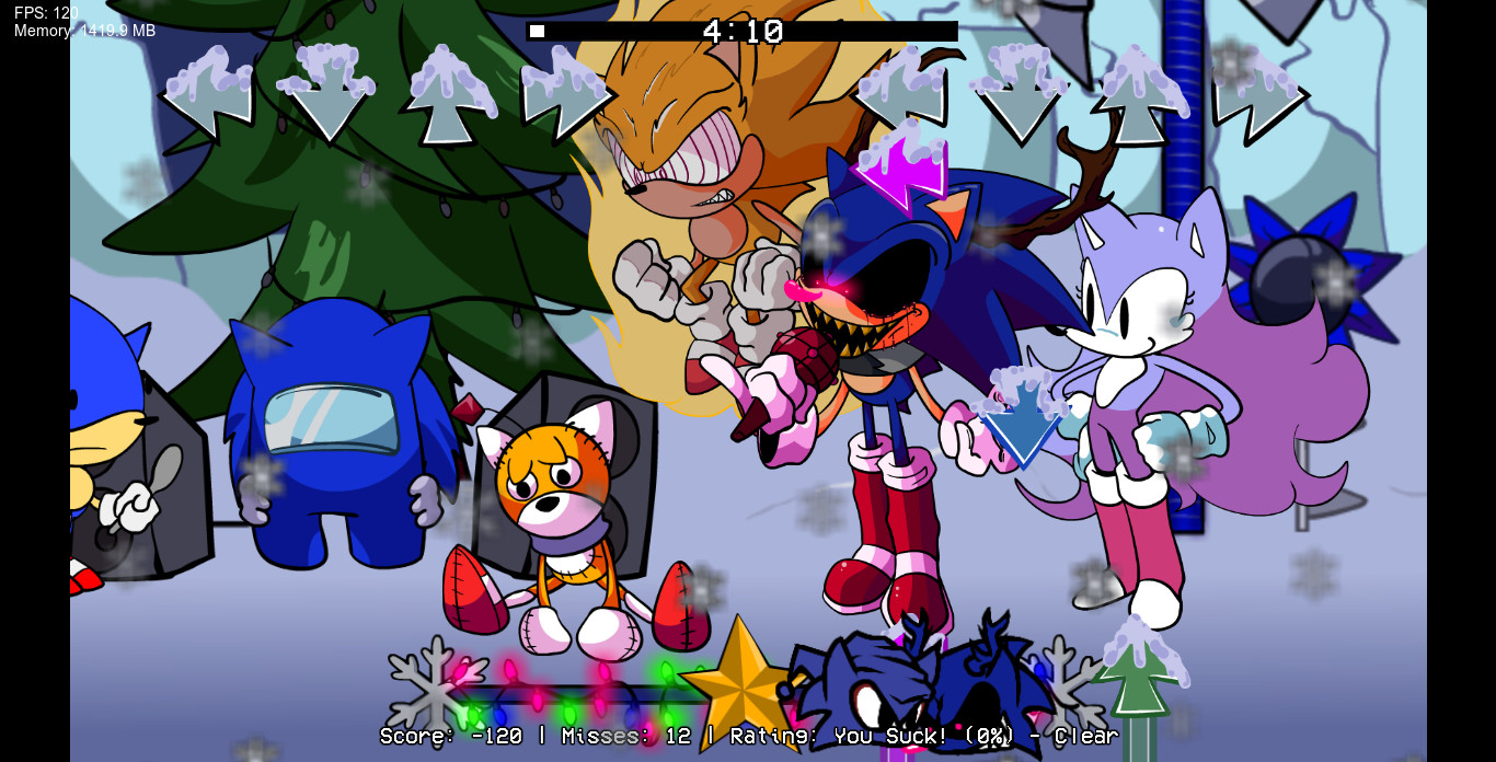 Sonic.exe Restarted: Christmas One shot Mod for Friday Night Funkin ...