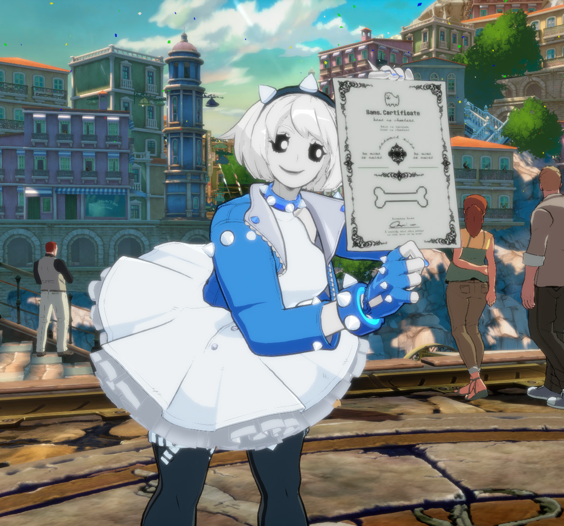 Elphelt as sans. Mod for GUILTY GEAR -STRIVE- | GGST Mods