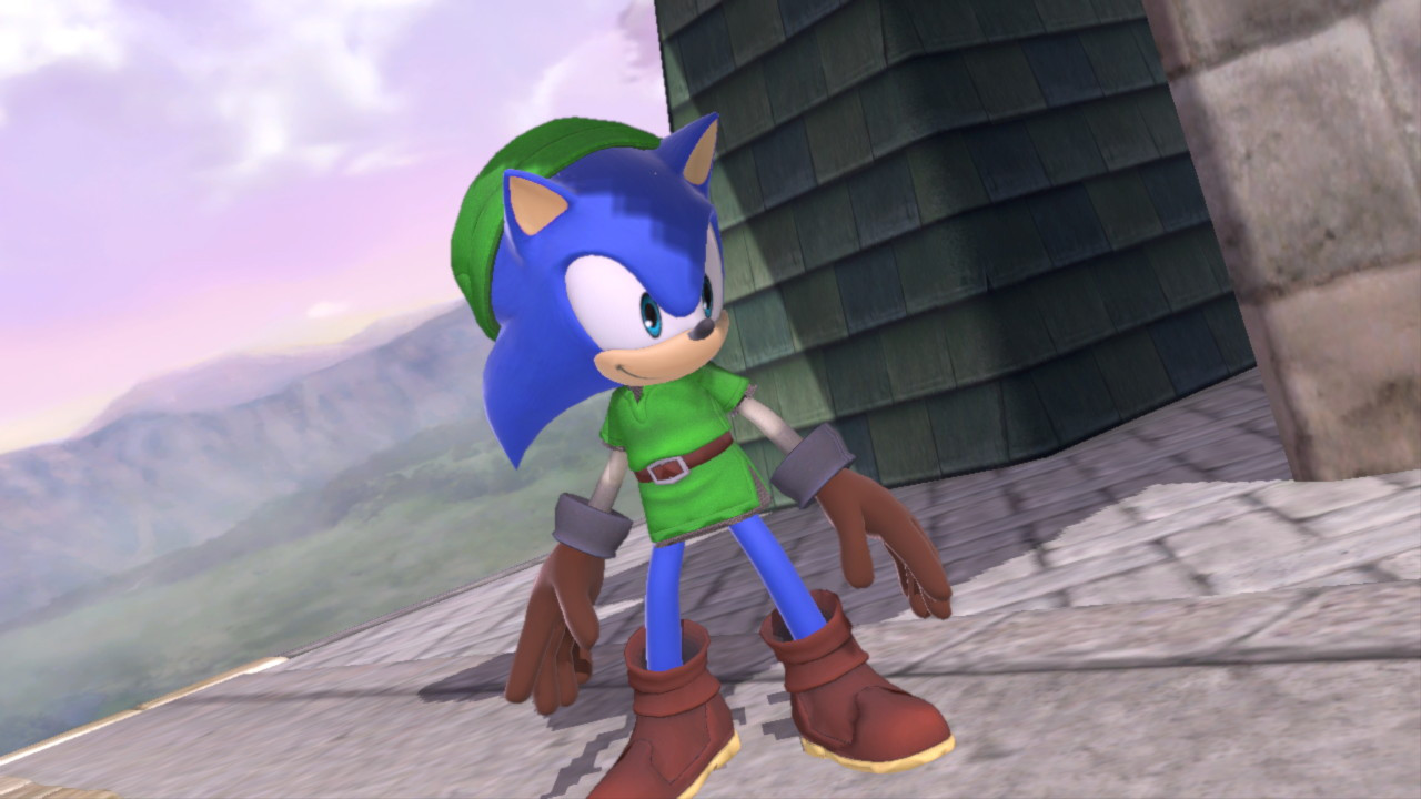 Link's Tunic Sonic Mod for Super Smash Bros. Ultimate | SSBU Mods