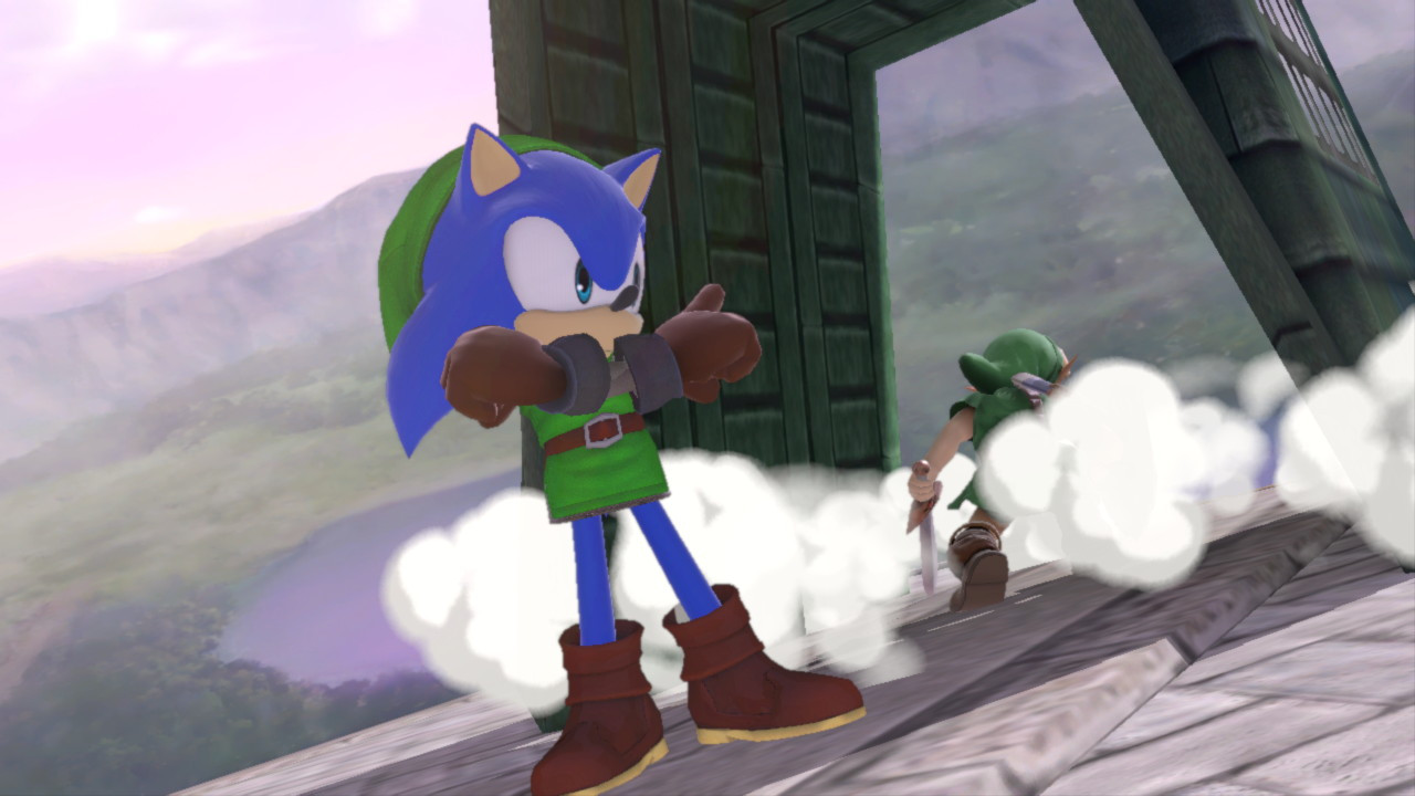 Link's Tunic Sonic Mod for Super Smash Bros. Ultimate | SSBU Mods