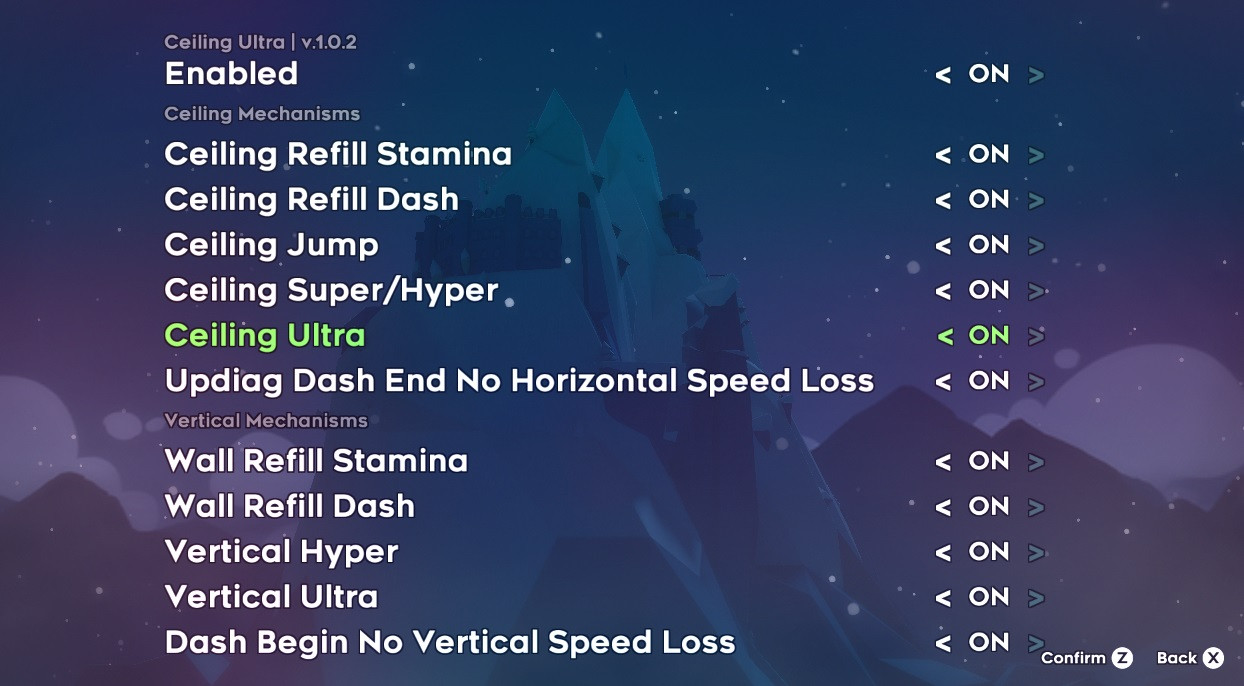 Ceiling Ultra Mod for Celeste | Celeste Mods