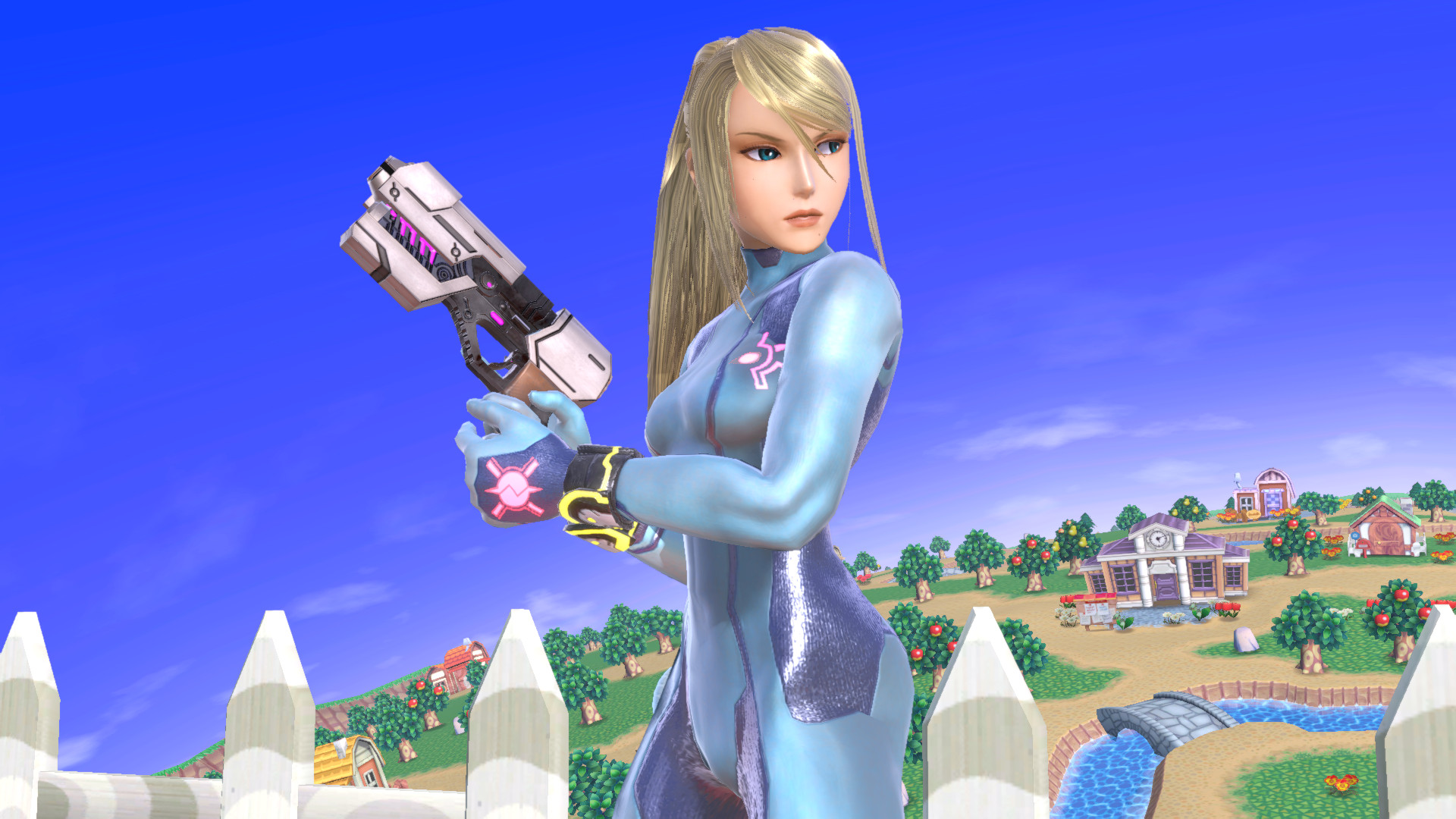 Zero Suit Samus Ssb4 Wallpaper
