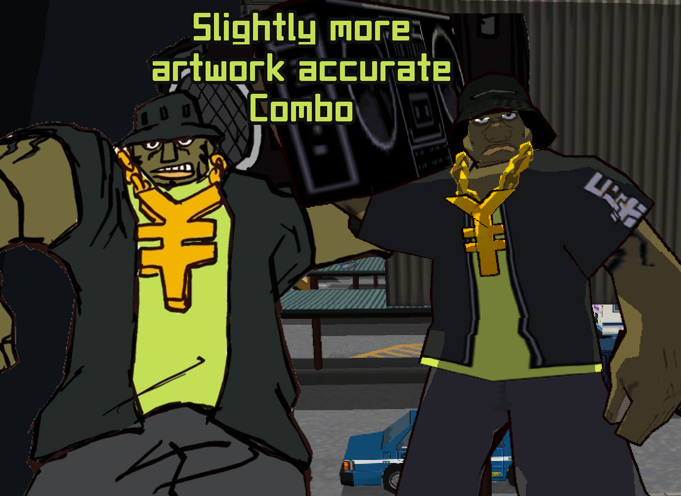 More artwork accurate Combo Mod for Jet Set Radio | JSR Mods
