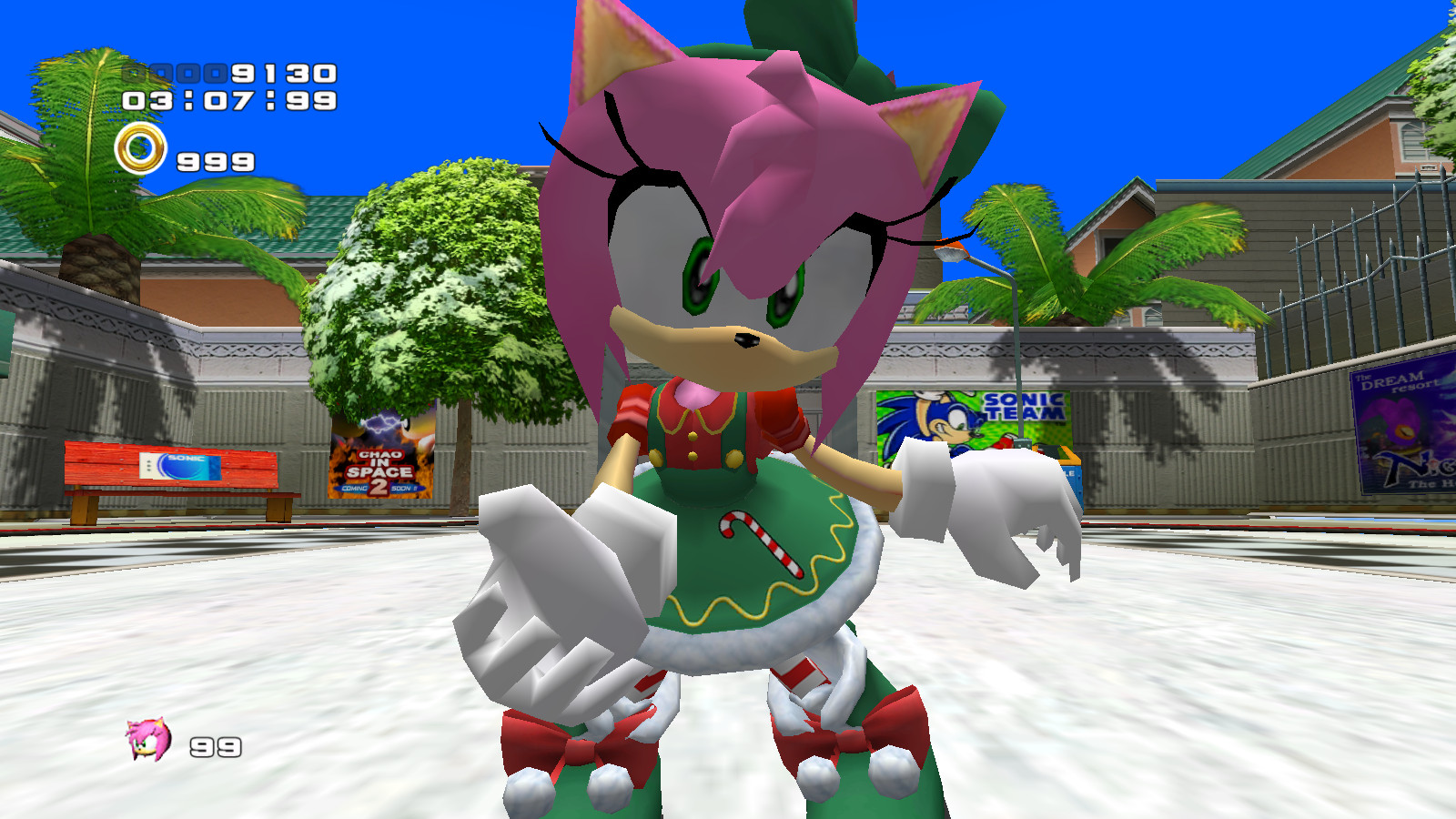 Amy Rose (Jingle Belle) Mod for Sonic Adventure 2 | SA2 Mods