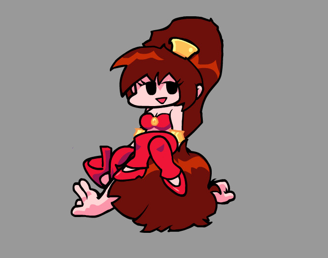 Shantae GF Outfit Mod for Friday Night Funkin' | FNF Mods