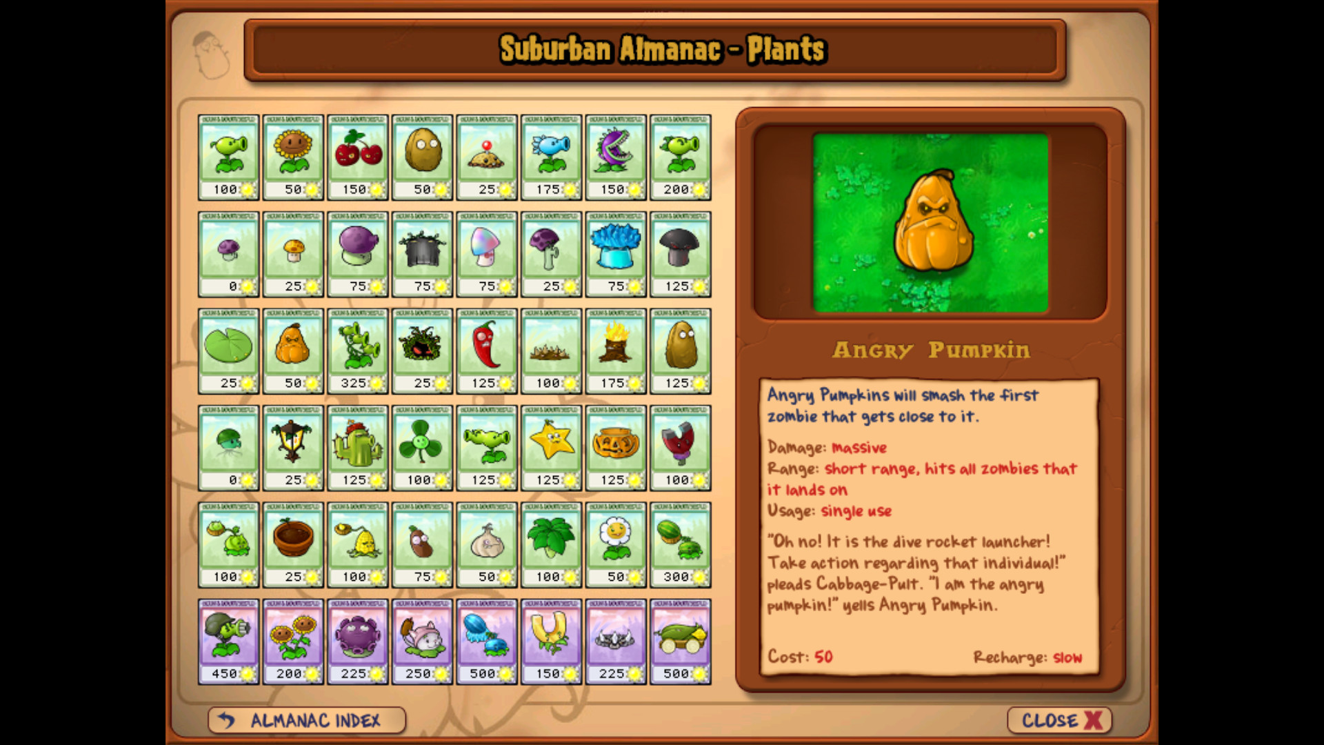 Angry Pumpkin over Squash Mod for Plants vs. Zombies | PVZ Mods