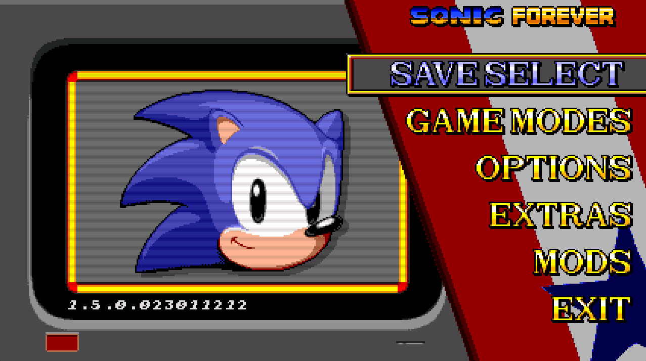Sonic Forever - Dark Menus Mod for Sonic the Hedgehog Forever | S1F Mods