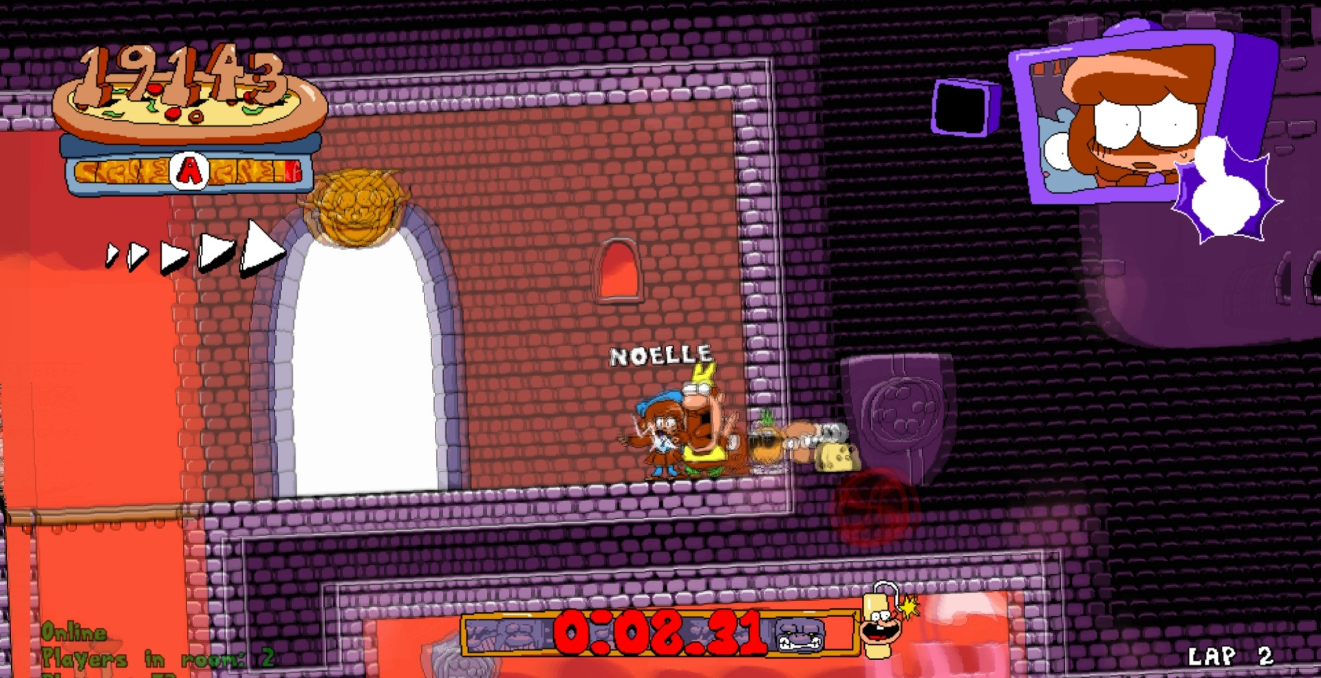 Gustava over Peppino for PTUCE Mod for Pizza Tower | PT Mods