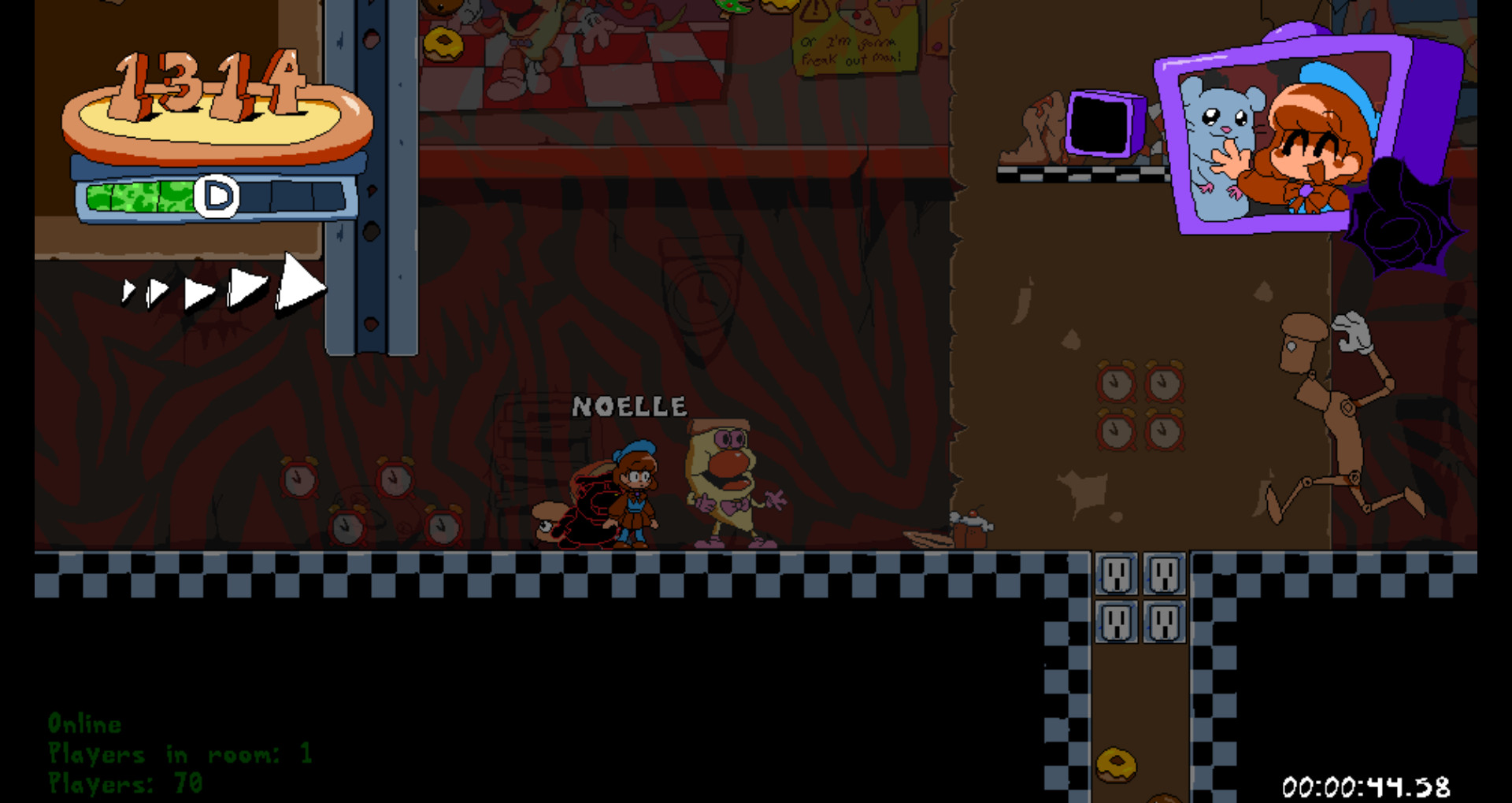 Gustava over Peppino for PTUCE Mod for Pizza Tower | PT Mods