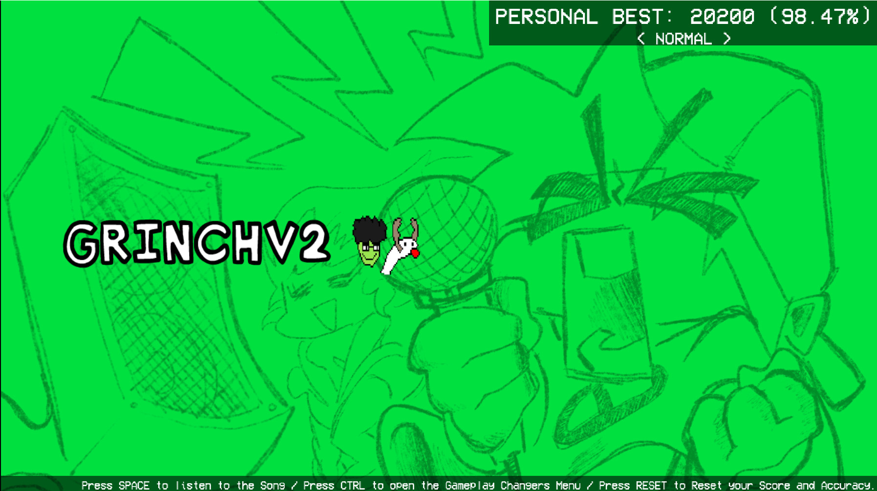 Grinch V2 (Loggo's Halloween scrapped song) Mod for Friday Night Funkin ...