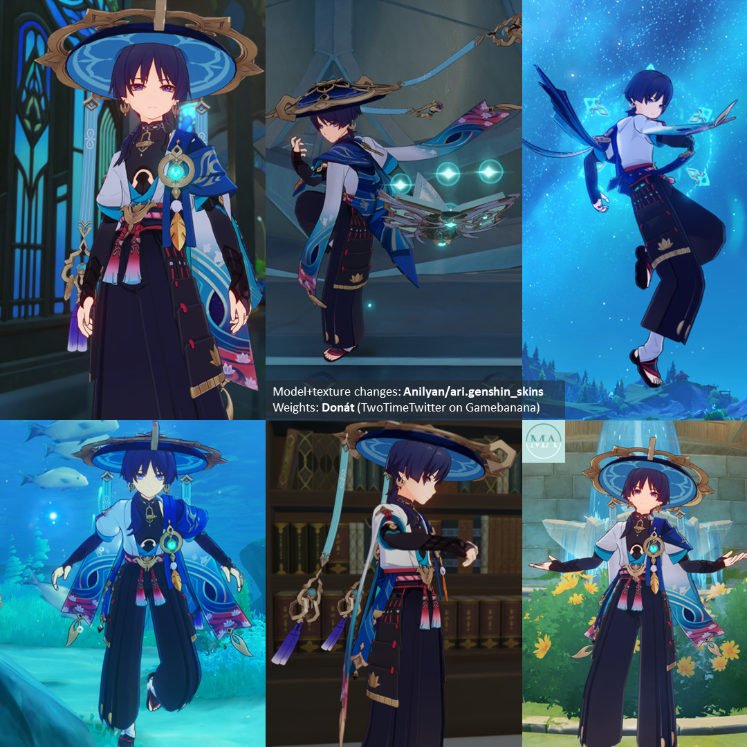 Wanderer Lotus Redesign Mod for Genshin Impact | GI Mods