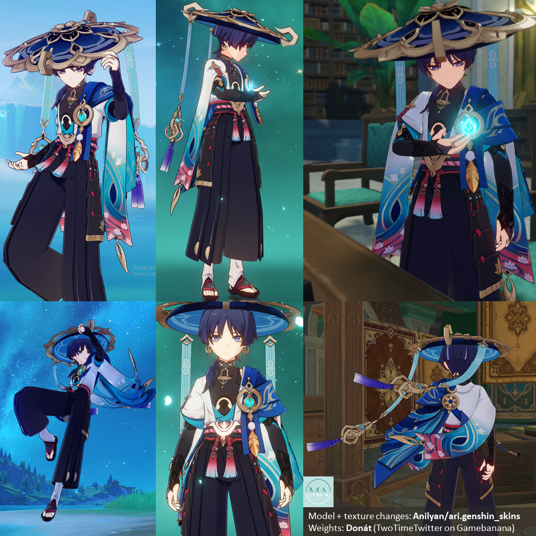 Wanderer Lotus Redesign Mod for Genshin Impact | GI Mods